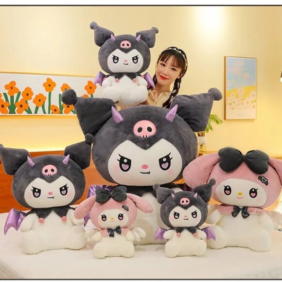 Toys | 4cm Sanrio Dark Demon Kuromi And Angel Melody Plush | Poshmark